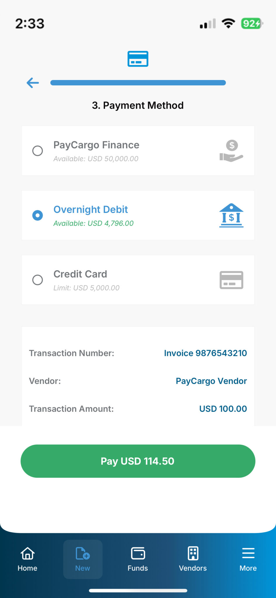 The PayCargo App