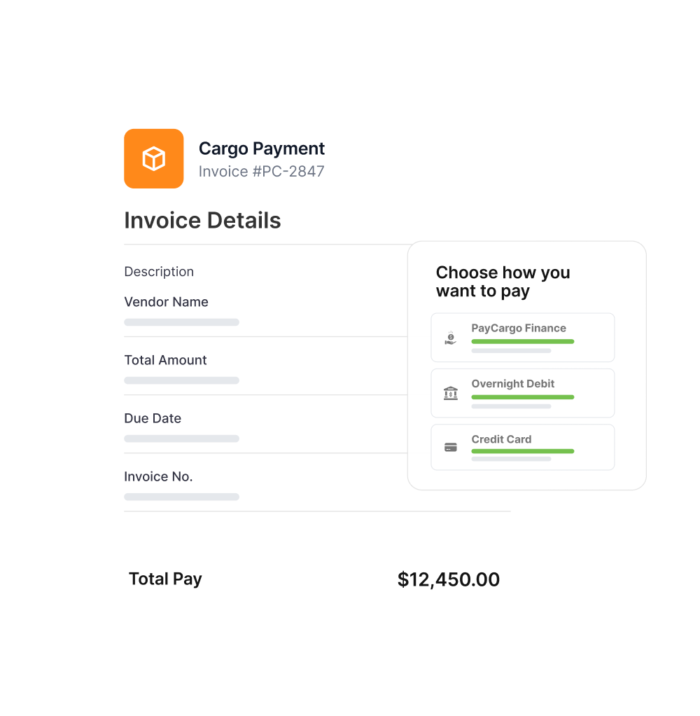 Integrations - PayCargo