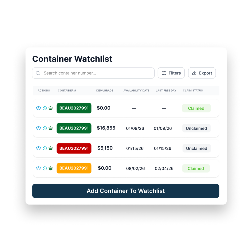Container Payment Portal - PayCargo